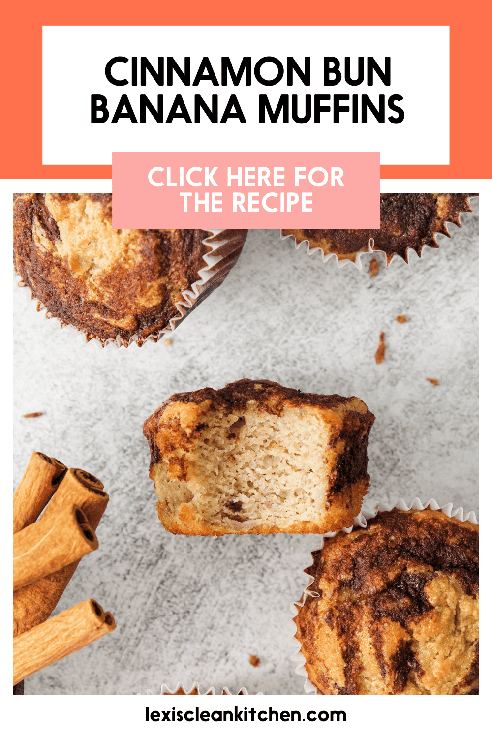 Paleo Cinnamon Bun Banana Muffins Recipe - Lexi's Clean Kitchen