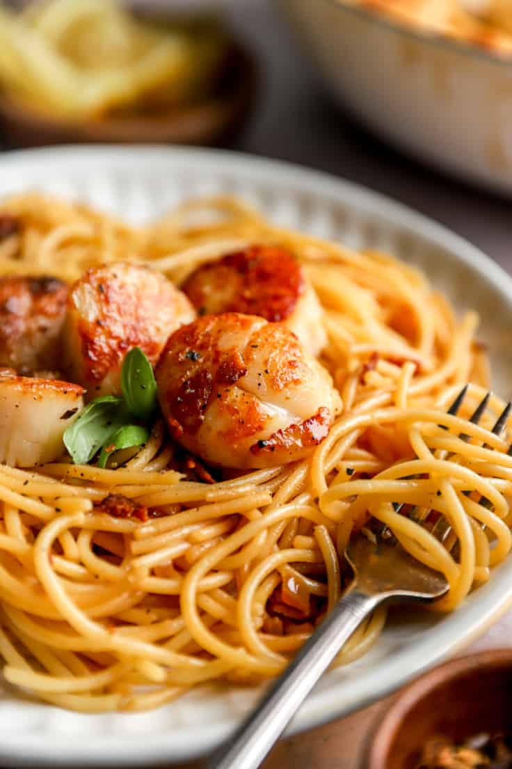 Easy Scallop Pasta