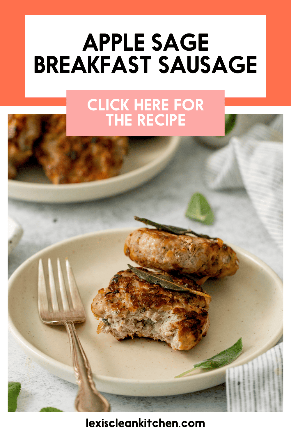 Apple Sage Breakfast Sausage - Lexi's Clean Kitchen