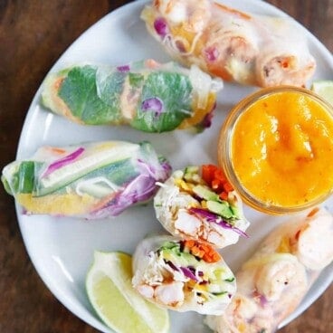 Spring Rolls With Mango Ginger Sauce - Lexi's Clean Kitchen