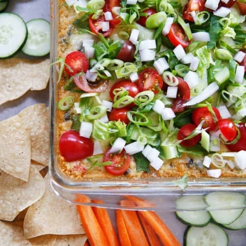 Baked Southwestern Hummus Dip - Lexi's Clean Kitchen
