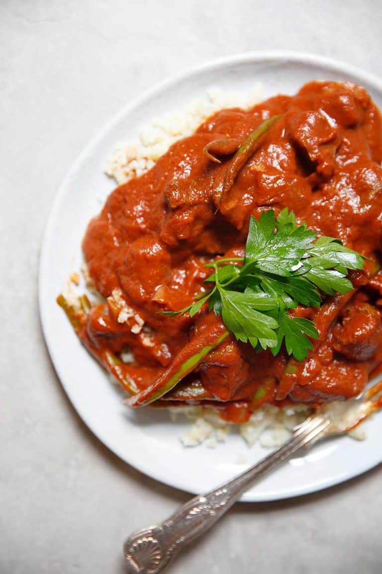 Lebanese Green Beans And Beef - Lexi's Clean Kitchen