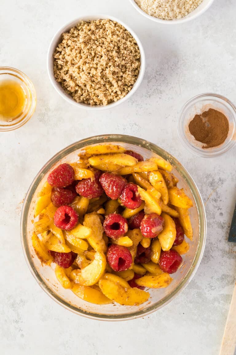 Raspberry Peach Crisp - Lexi's Clean Kitchen