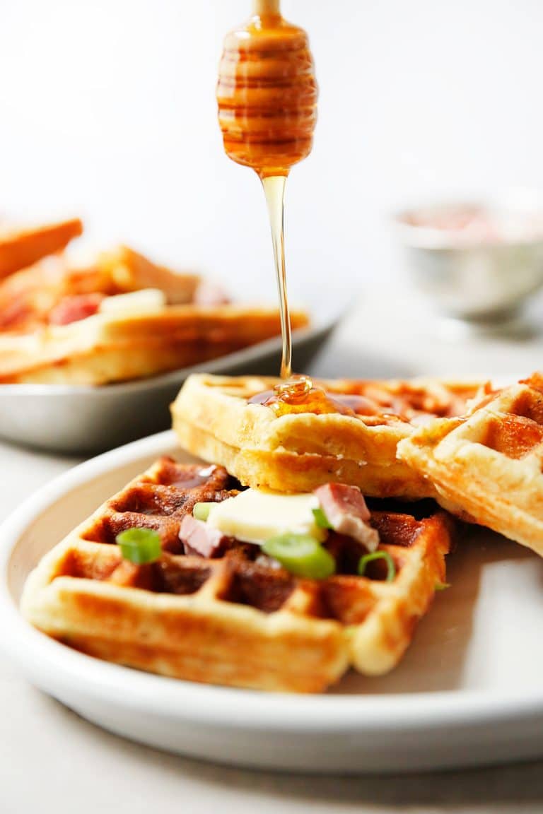 Ham and Cheese Waffles (Gluten-Free) - Lexi's Clean Kitchen