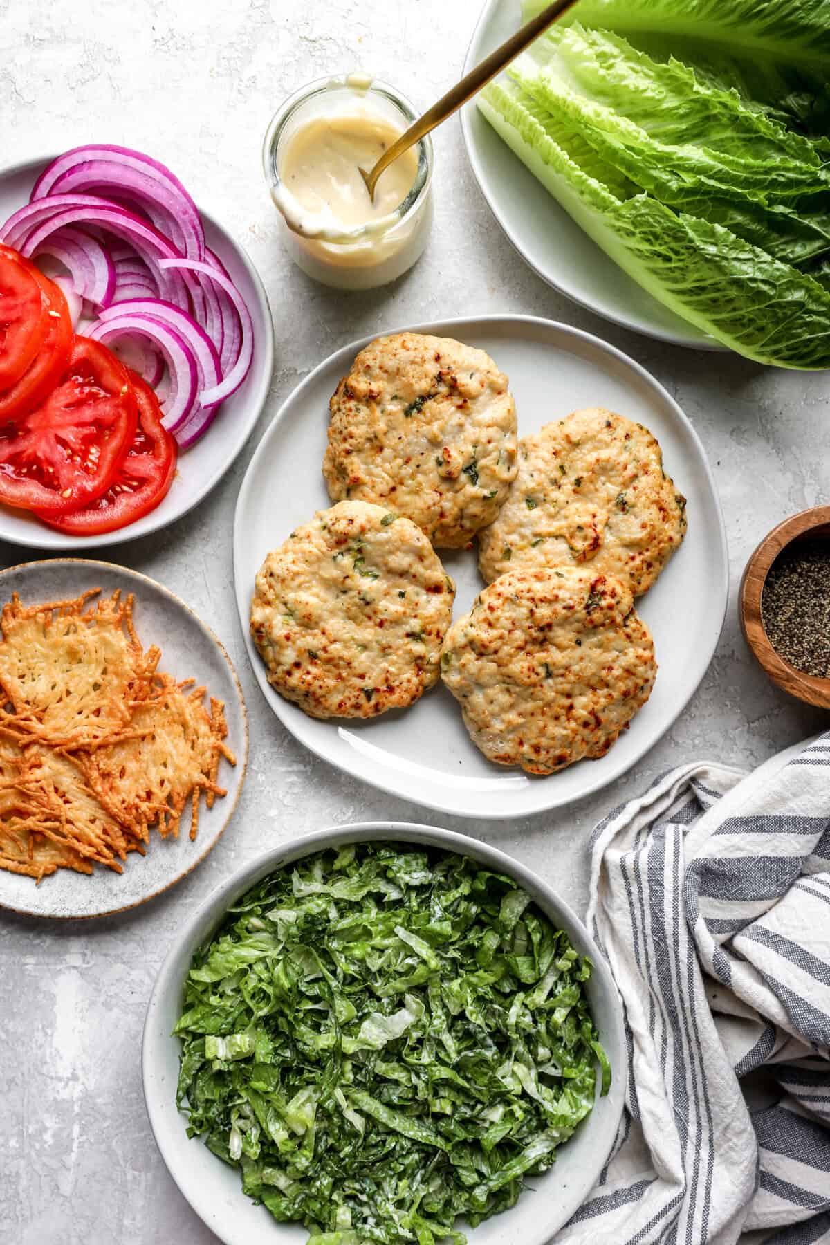 Baked Chicken Caesar Burgers - Lexi's Clean Kitchen