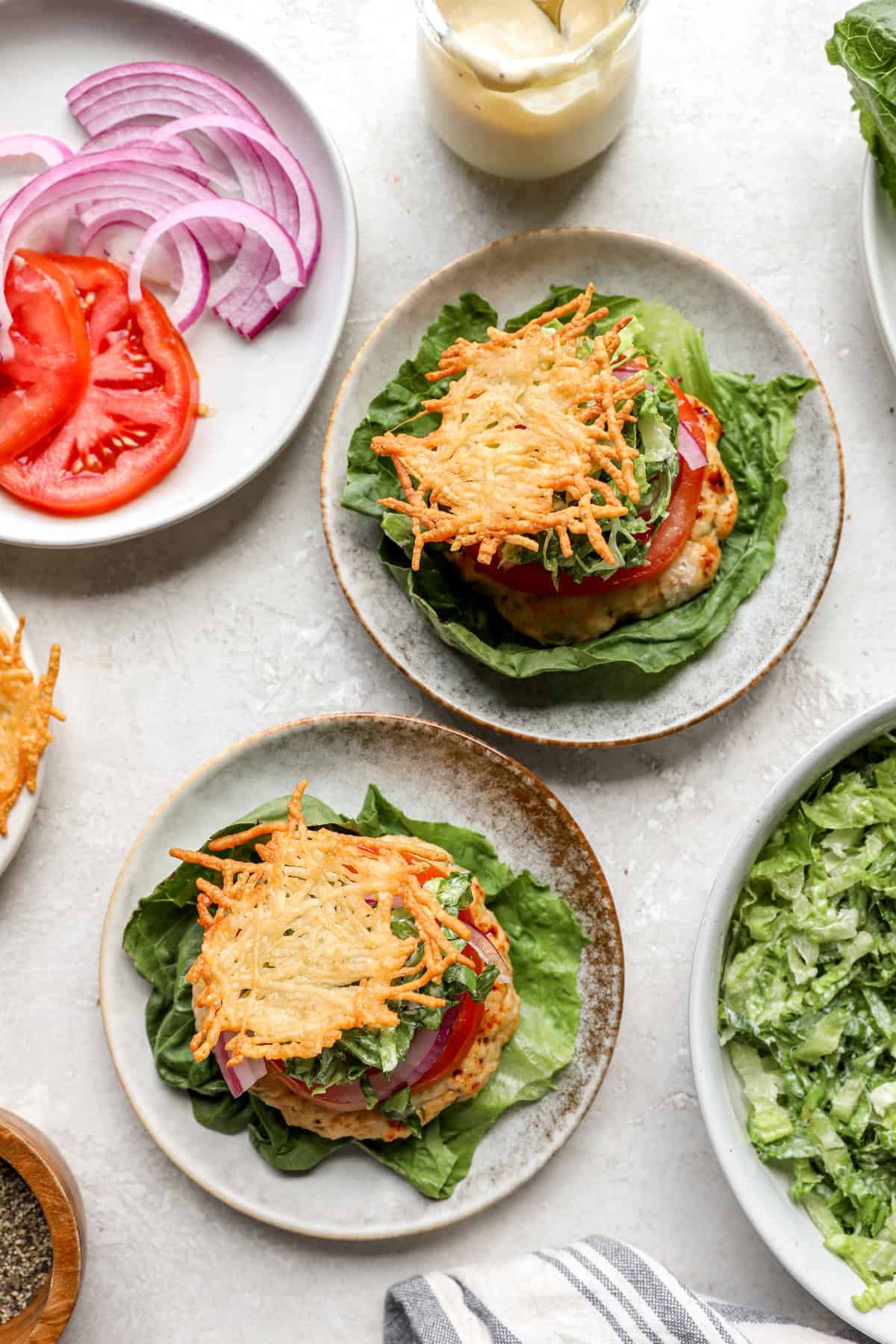 Baked Chicken Caesar Burgers - Lexi's Clean Kitchen