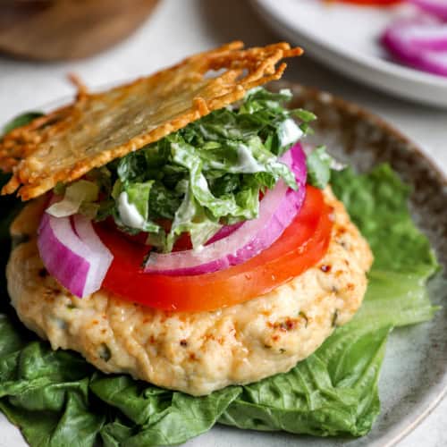 Baked Chicken Caesar Burgers - Lexi's Clean Kitchen
