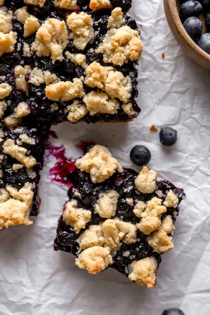 Healthy Gluten-Free Blueberry Bars - Lexi's Clean Kitchen