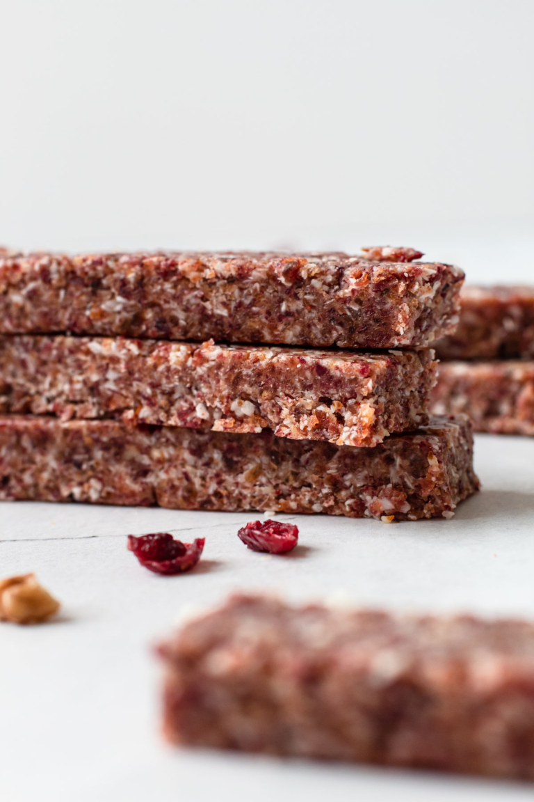 Coconut Cranberry Protein Bars - Lexi's Clean Kitchen