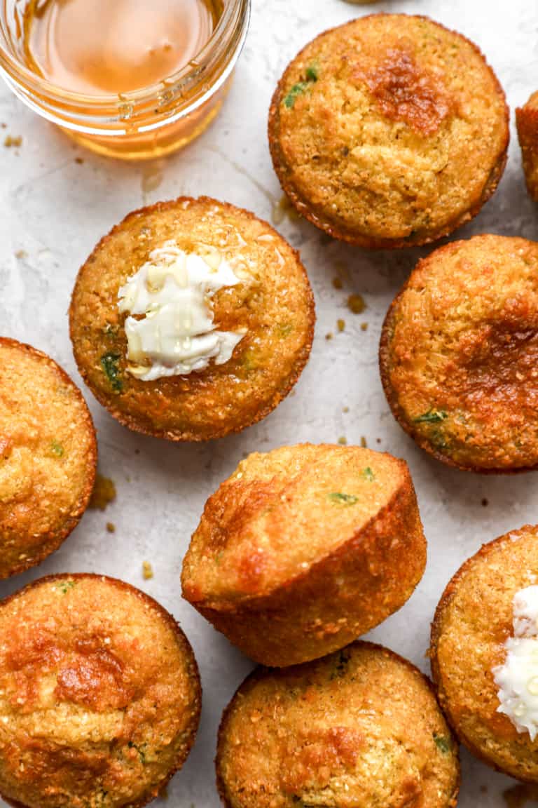 Jalapeño Cheddar Cornbread Muffins - Lexi's Clean Kitchen