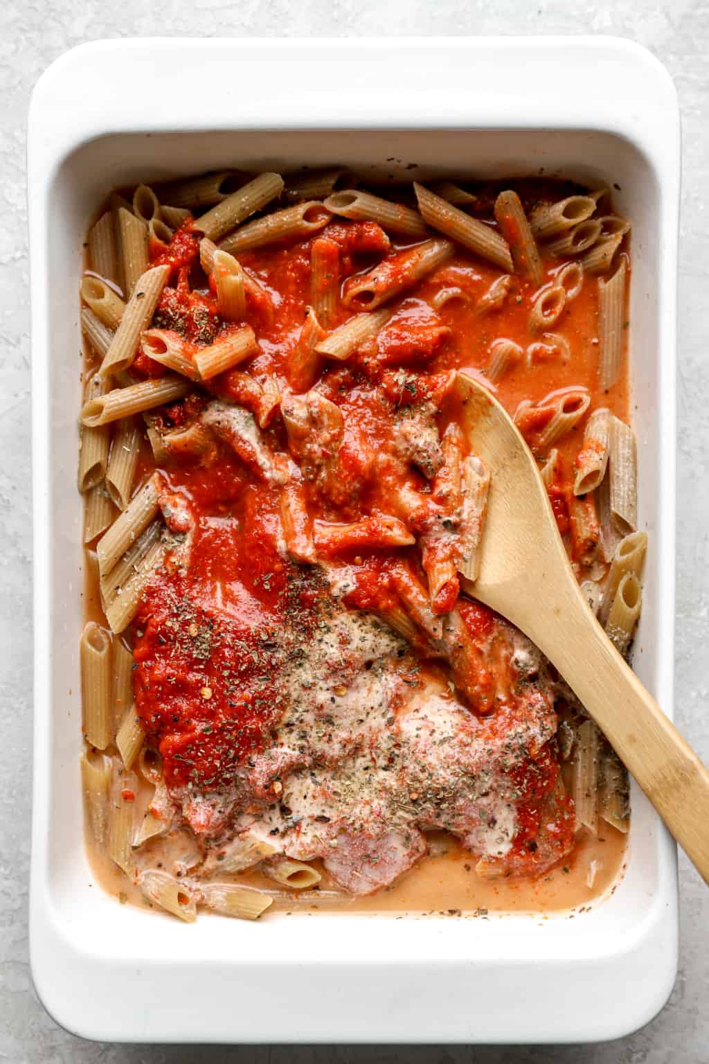 No Boil Pasta Bake