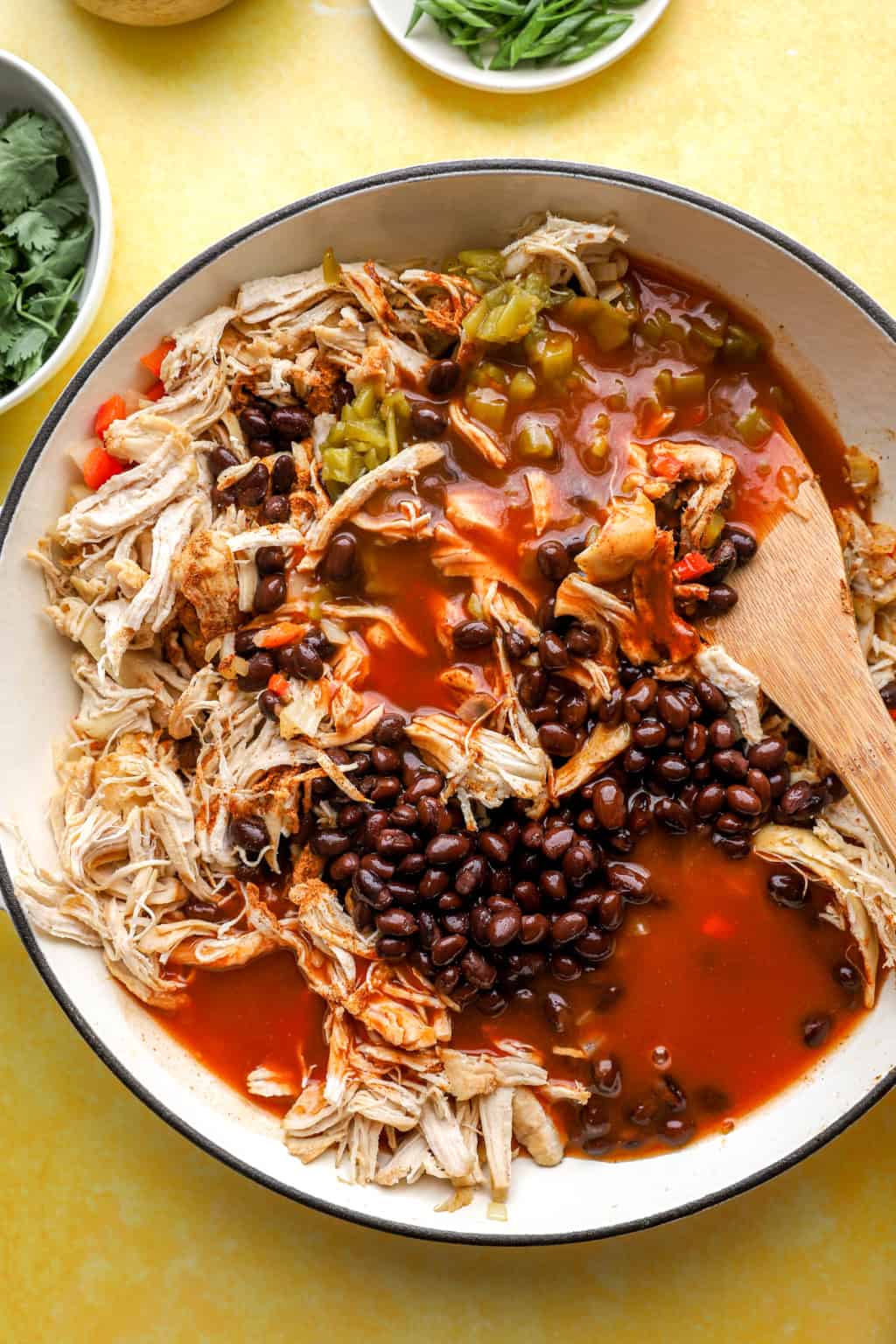 One-Pot Chicken Skillet Enchiladas - Lexi's Clean Kitchen