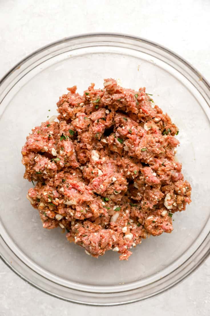 Sheet Pan Kofta Meatballs with Veggies and Green Tahini Sauce - Lexi's ...