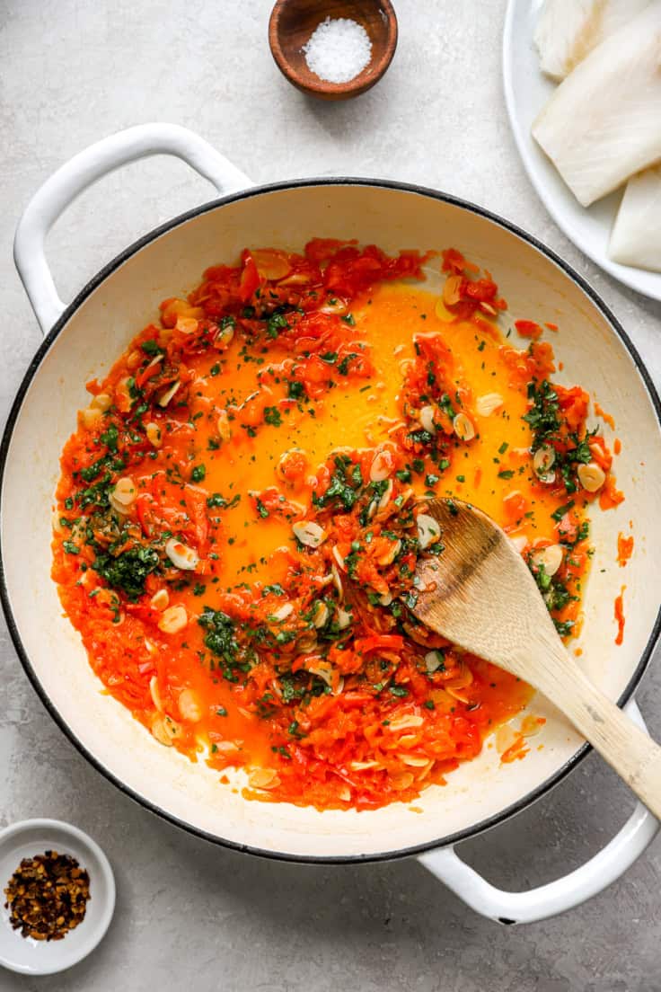 Garlicky Moroccan Fish Recipe - Lexi's Clean Kitchen