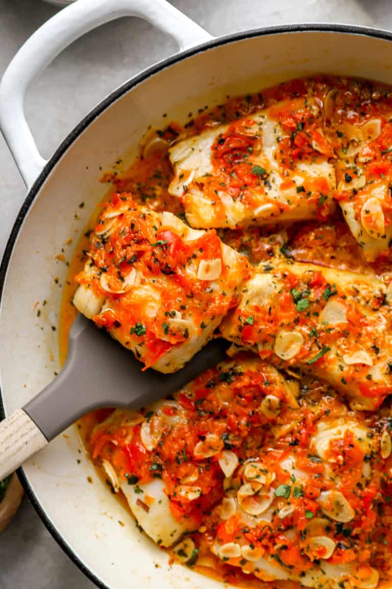 Garlicky Moroccan Fish Recipe - Lexi's Clean Kitchen