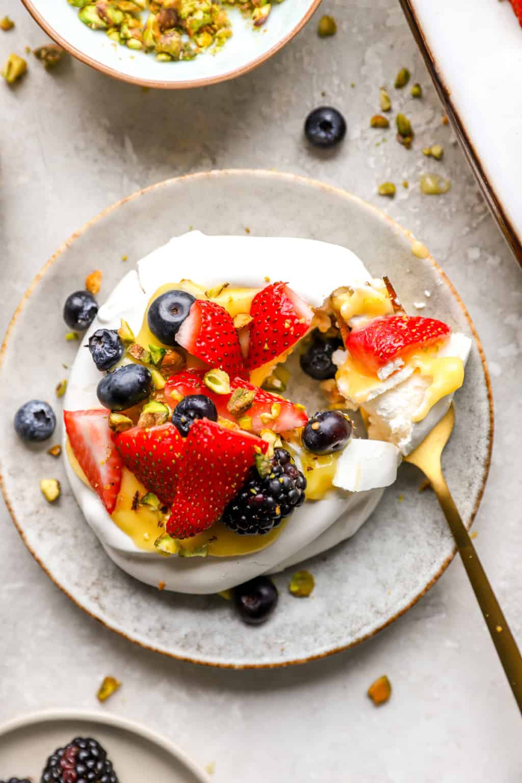 Mini Pavlova Recipe with Lemon Curd - Lexi's Clean Kitchen