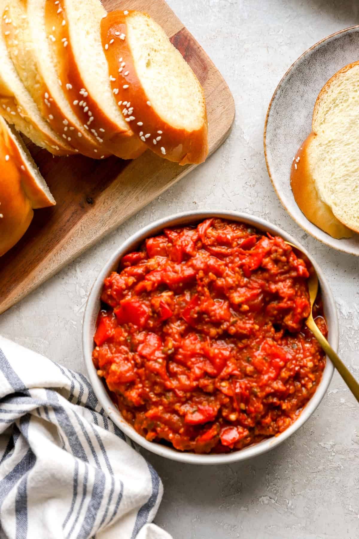 Matbucha Recipe (Moroccan Tomato Dip) - Lexi's Clean Kitchen