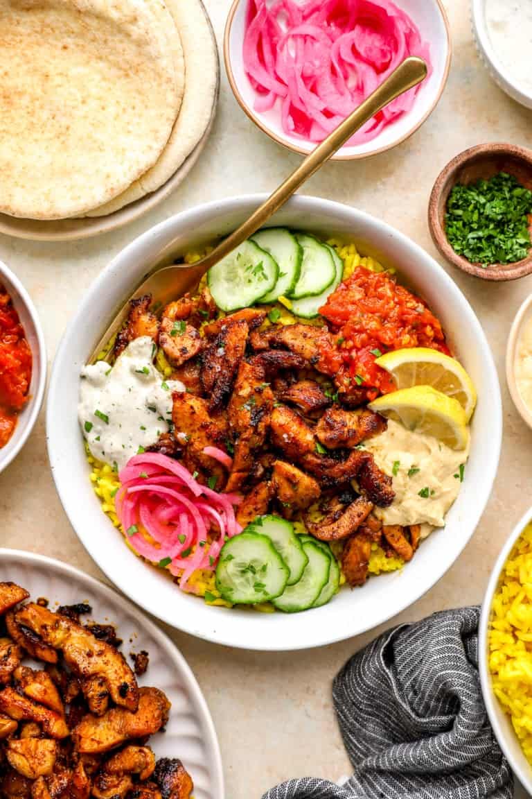 Easy Chicken Shawarma Recipe (Skillet!) - Lexi's Clean Kitchen