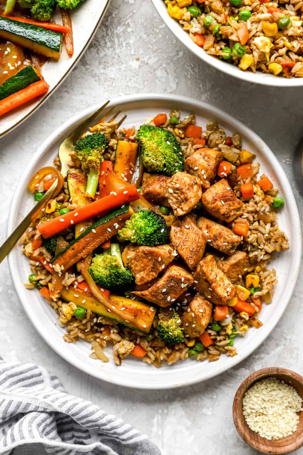 Hibachi Chicken and Vegetables (Grill & Skillet Options!) - Lexi's ...